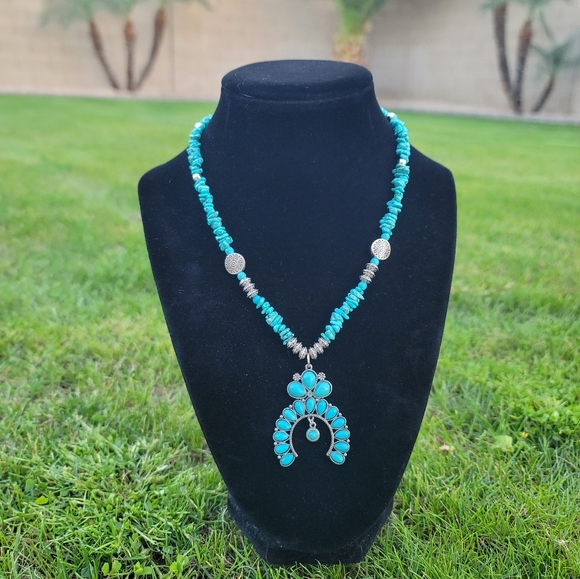 self made | Jewelry | Genuine Turquoise Necklace | Poshmark
